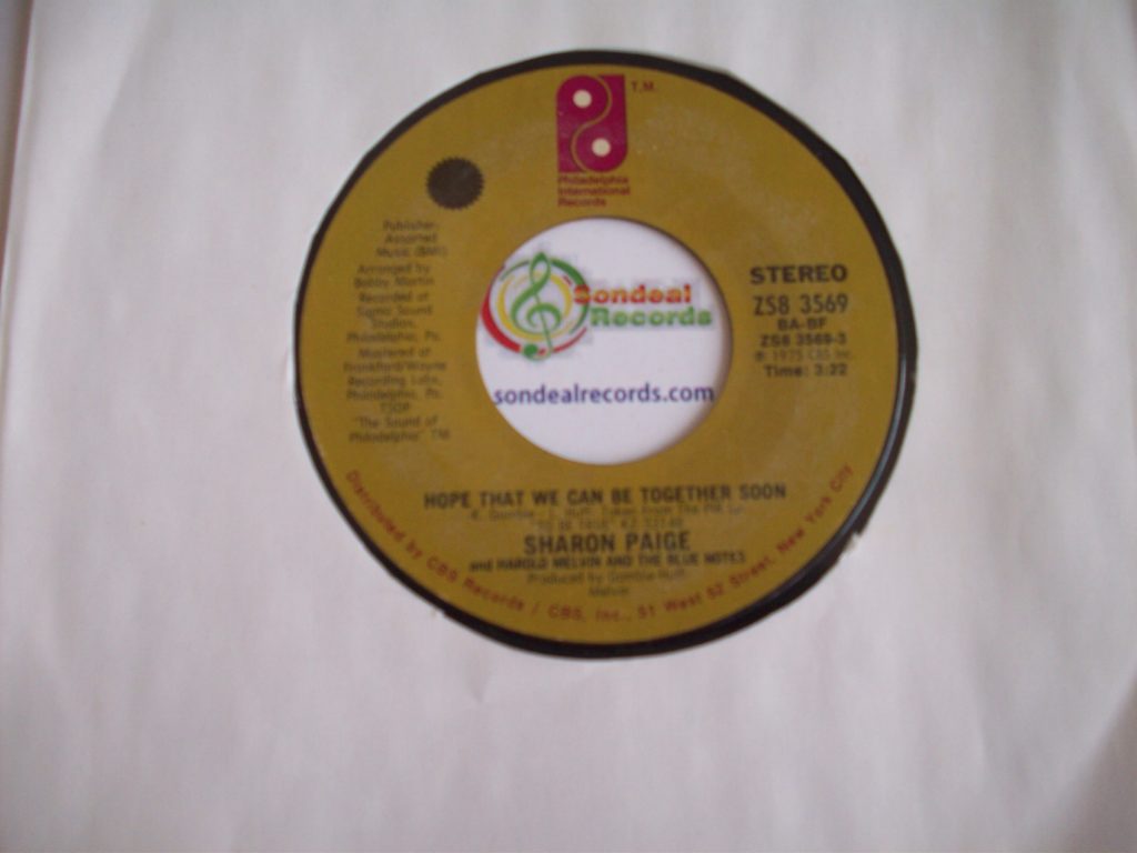 Hope That We Can Be Together Soon Sharon Paige - 7" (1975) - Rare Vinyl ...