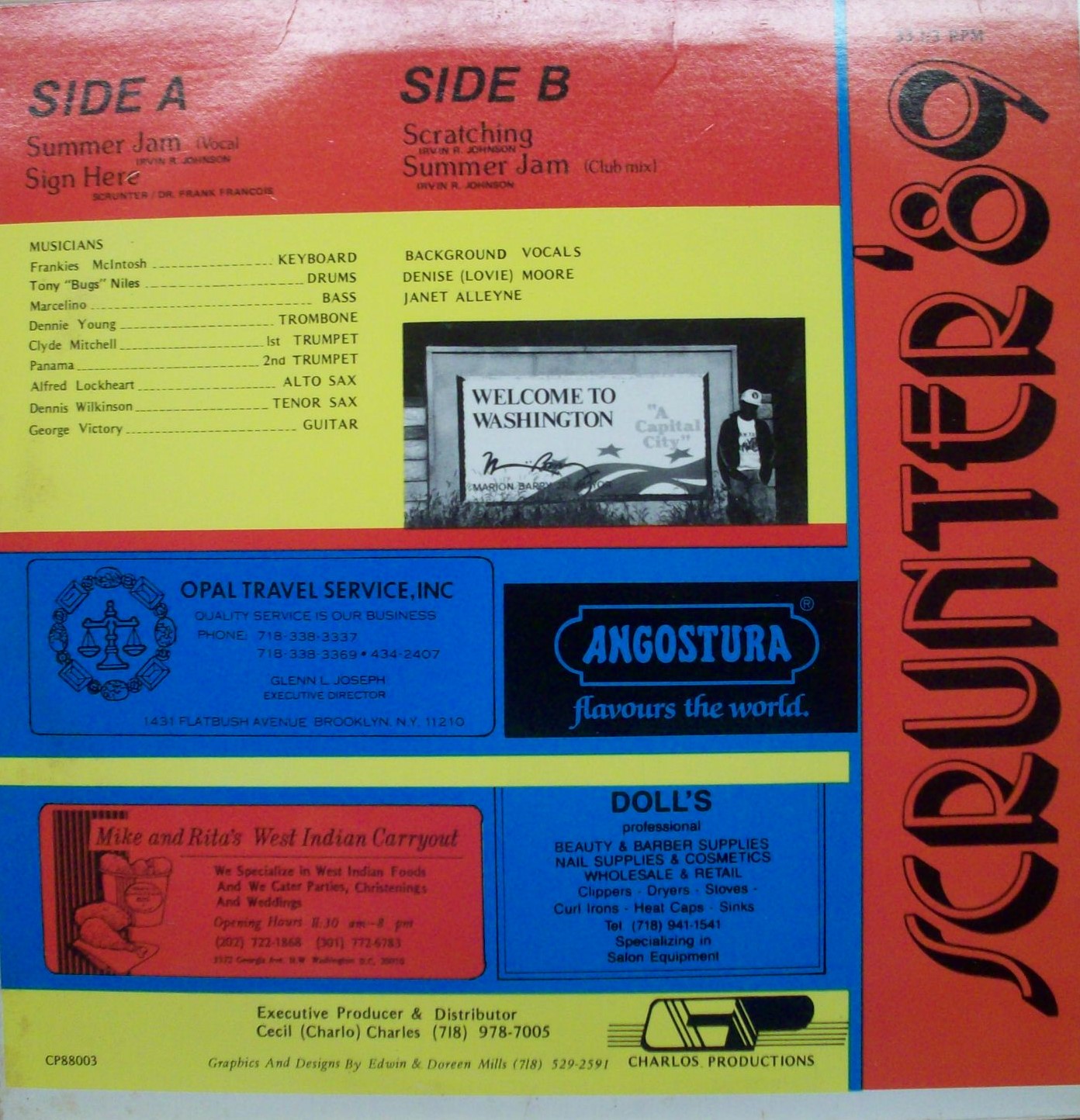 Summer Jam Scrunter' 89- 12" (1989) - Rare Vinyl Collectible Records ...