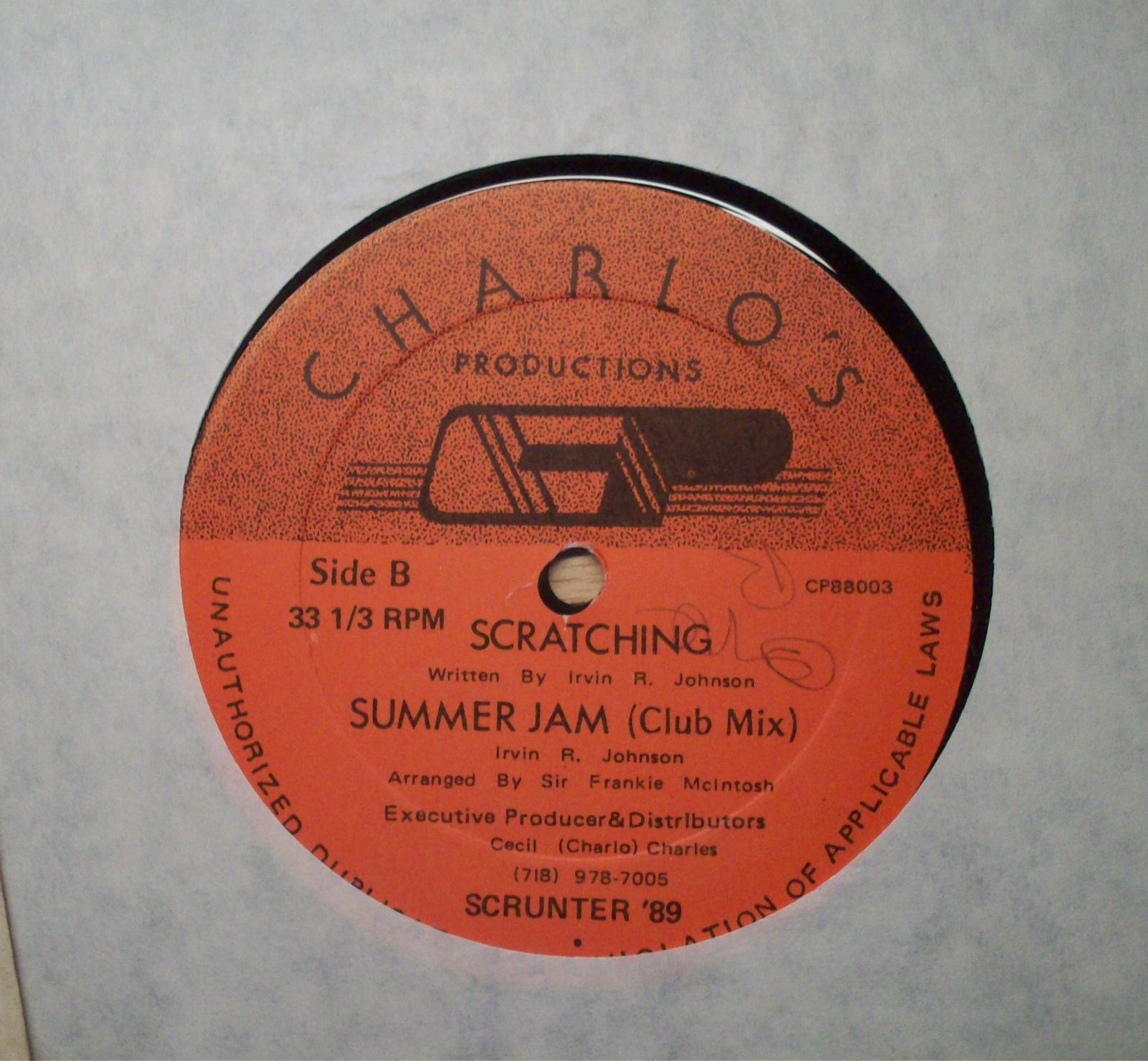Summer Jam Scrunter' 89- 12" (1989) - Rare Vinyl Collectible Records ...