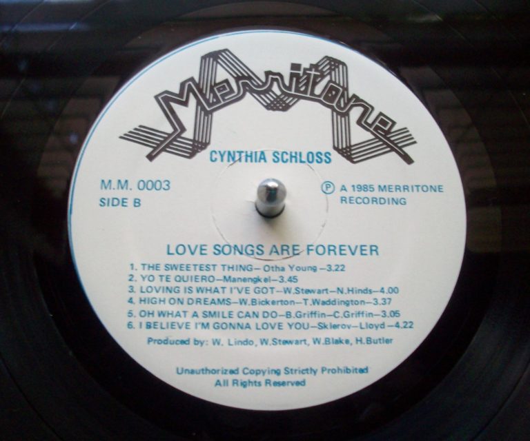 Love Songs Are Forever Cynthia Schloss - LP (1985) - Rare Vinyl ...