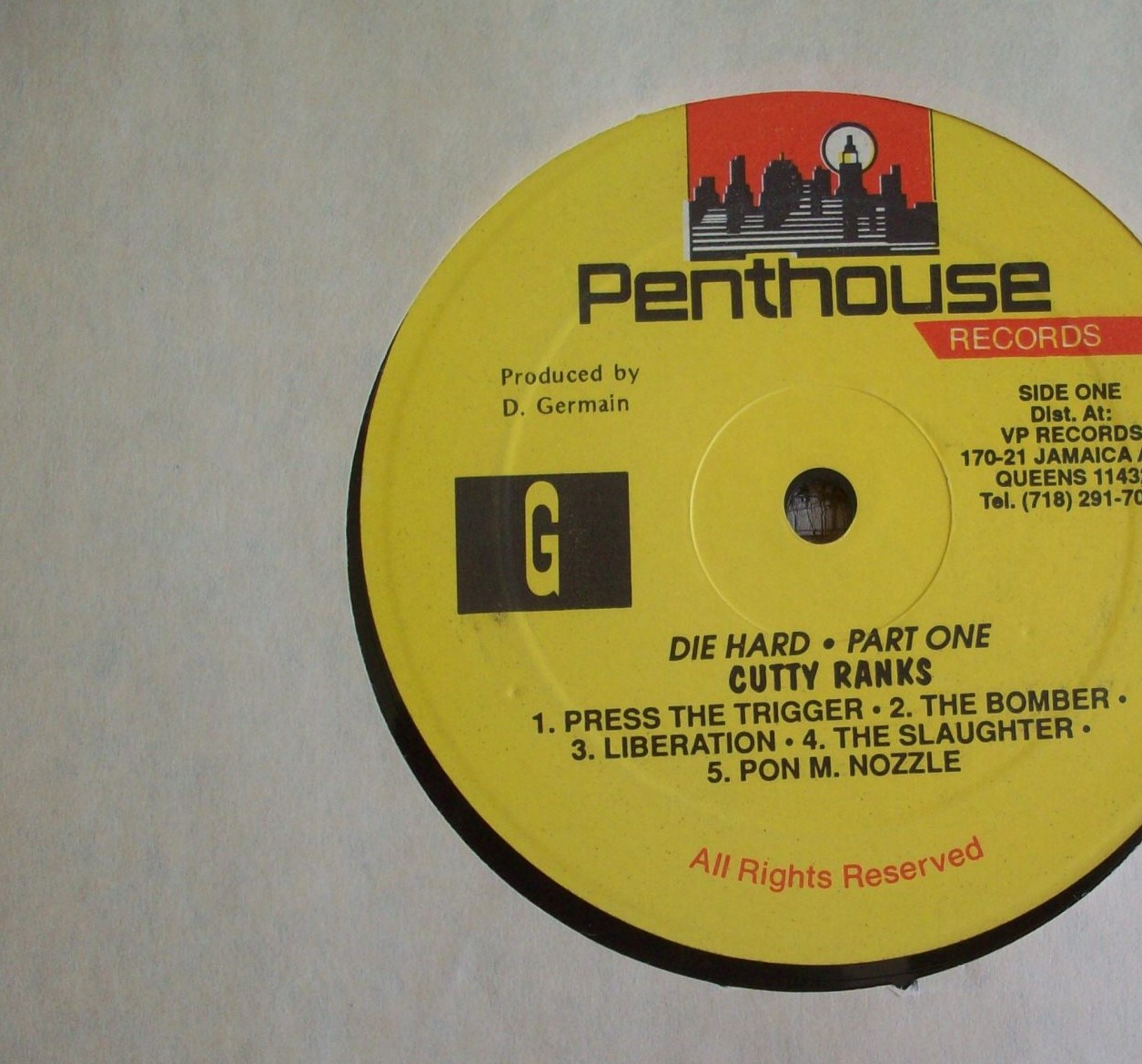 Cutty Ranks & Tony Rebel Die Hard Pt. 1 - LP (1991) - Rare Vinyl ...